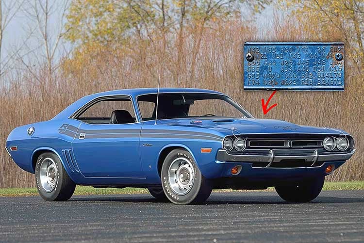 Mopar VIN Decoder & Fender Tag Decoder: A-Body, B-Body, & E-Body Specs